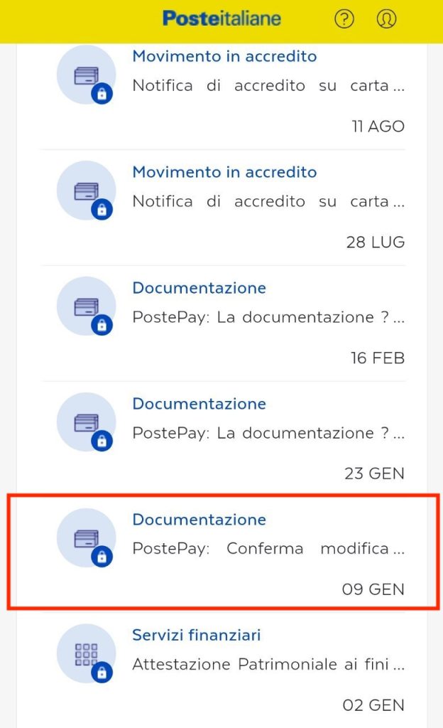 Giacenza media PostePay Evolution: dove si trova?