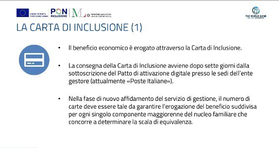 Carta di inclusione: come funzionerà? - Bonusepagamenti.it